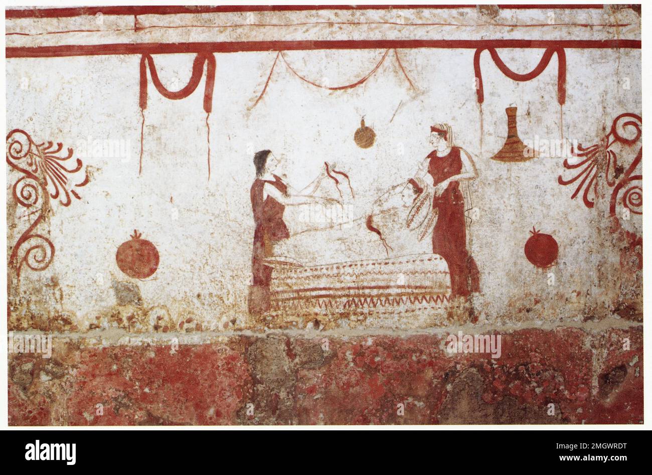 NECROPOLIS OF SPINA GAUDO, EXPOSITION OF A DECEASED WOMAN , prothesis ...