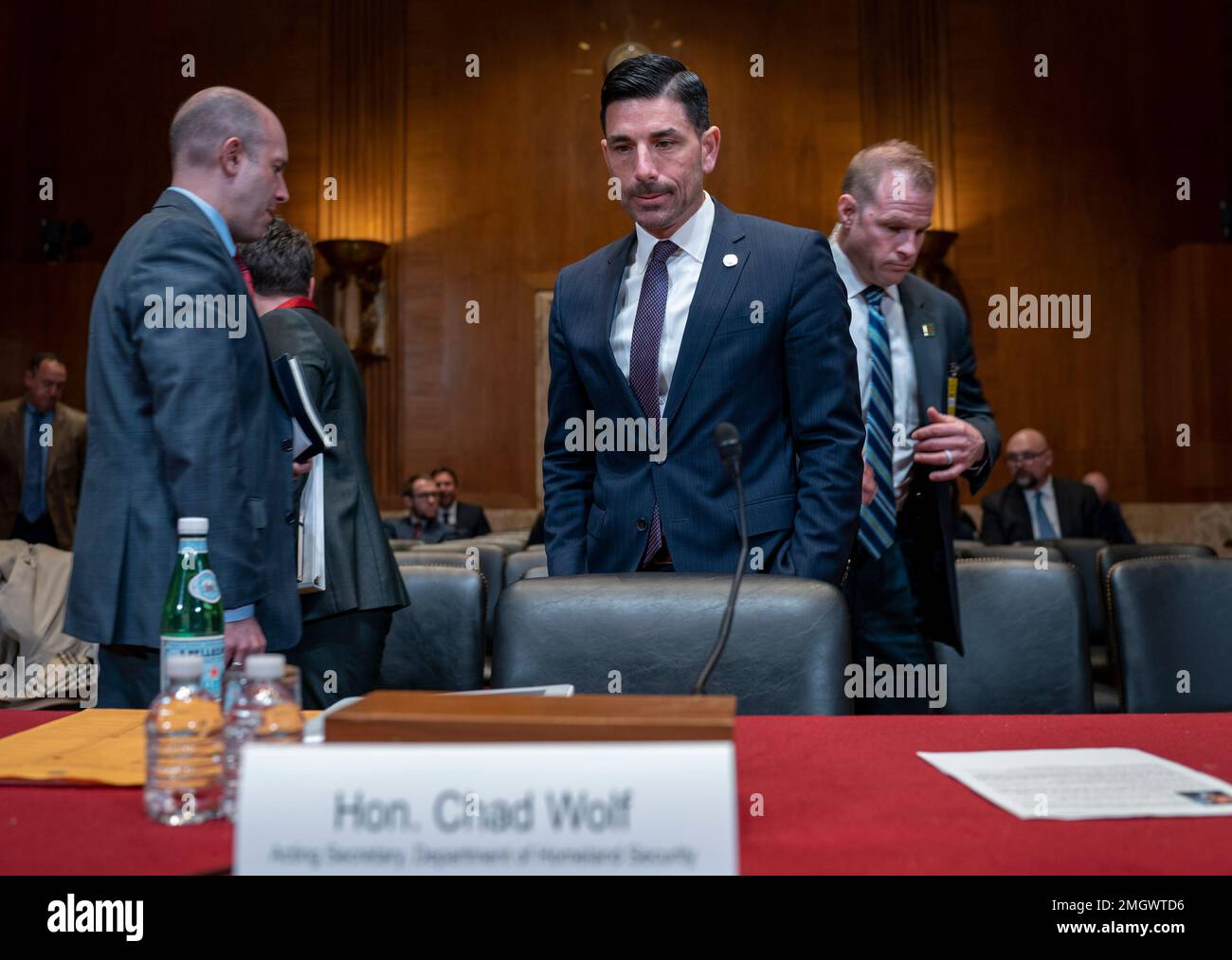 Department of Homeland Security acting secretary Chad Wolf arrives to ...