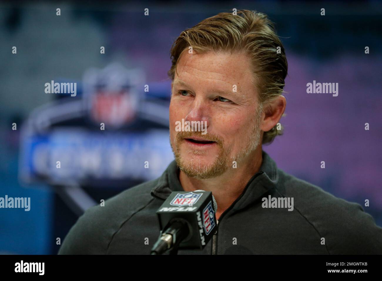 Los Angeles Rams general manager Les Snead speaks during a press ...