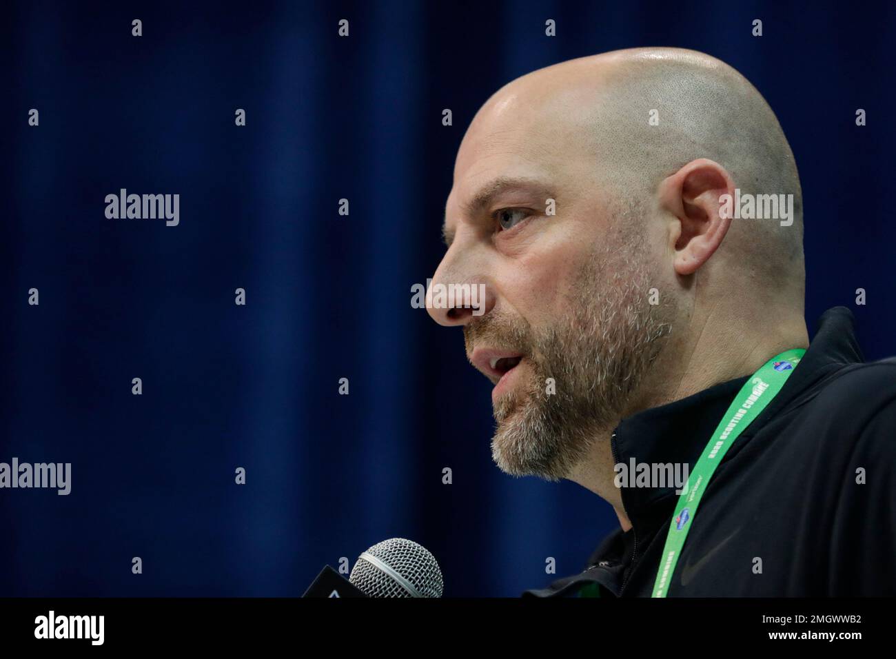 Chicago Bears head coach Matt Nagy speaks during a press conference at ...