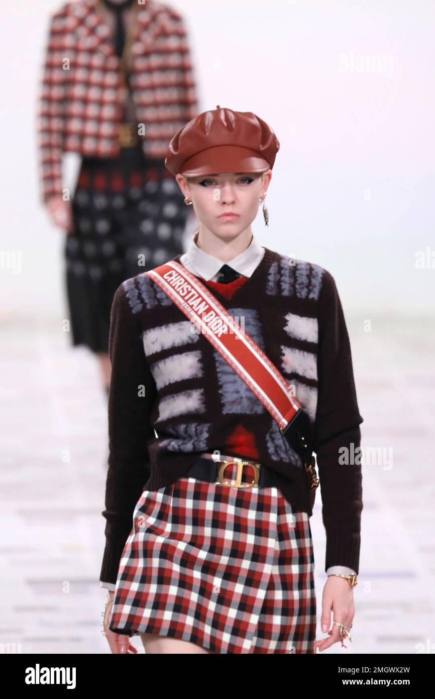 A model wears a creation for the Dior fashion collection during Women's ...