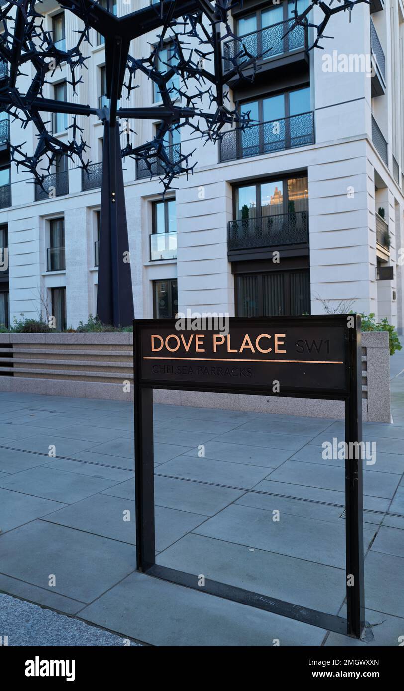 Housing complex on Dove Place, Pimlico Road, London, England Stock ...