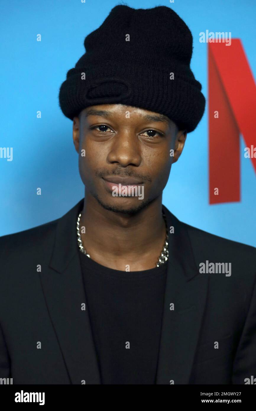 Lamar Johnson arrives at the LA Special Screening of "All The Bright ...
