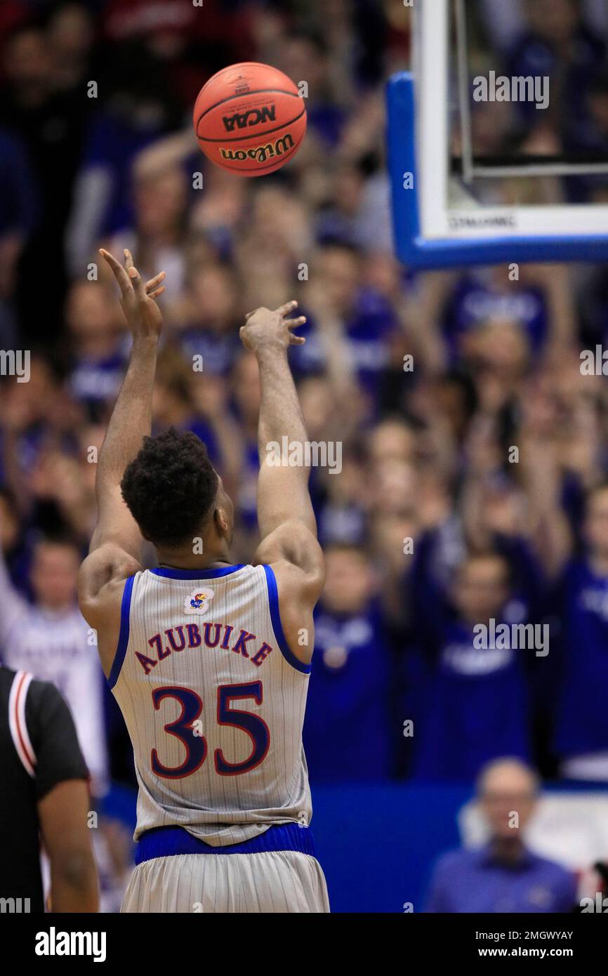 Kansas center Udoka Azubuike (35) during the second half of an NCAA ...