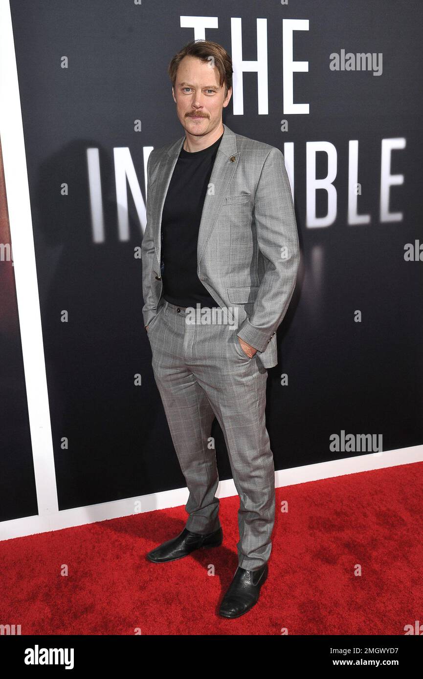 Michael Dorman attends the LA premiere of "The Invisible Man" at the ...