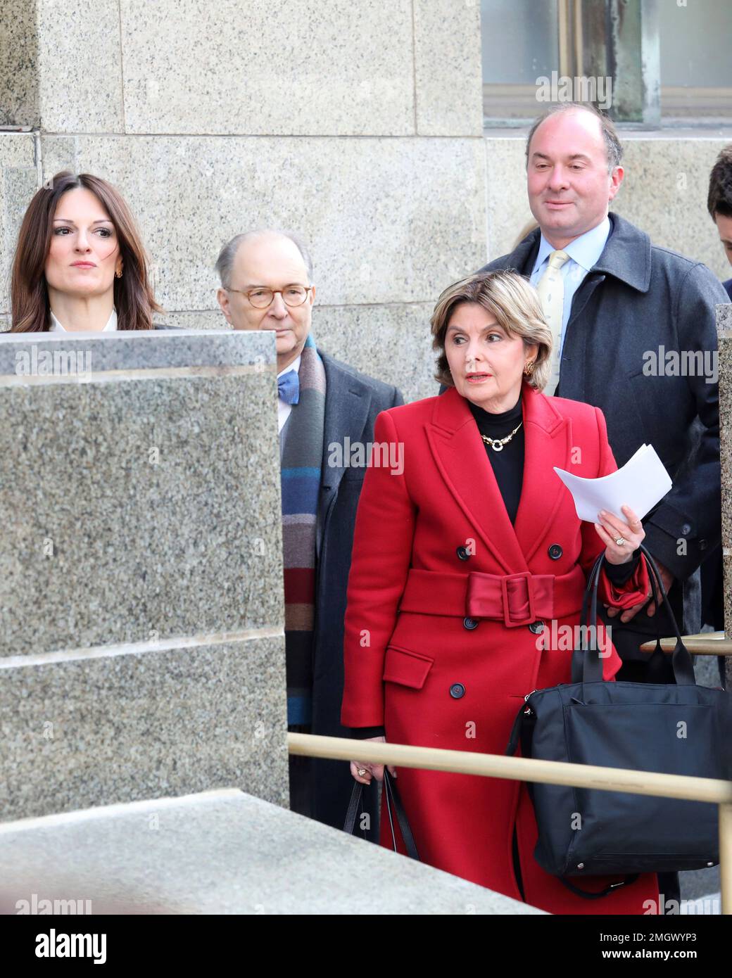 Women's rights attorney Gloria Allred, right, and attorney Donna ...