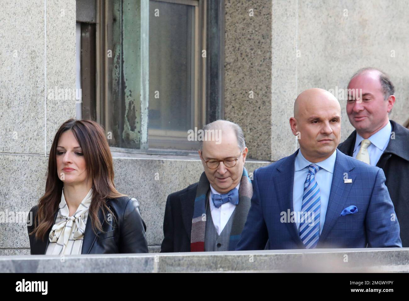 Attorney Donna Rotunno, left, appears outside Manhattan Criminal Court ...