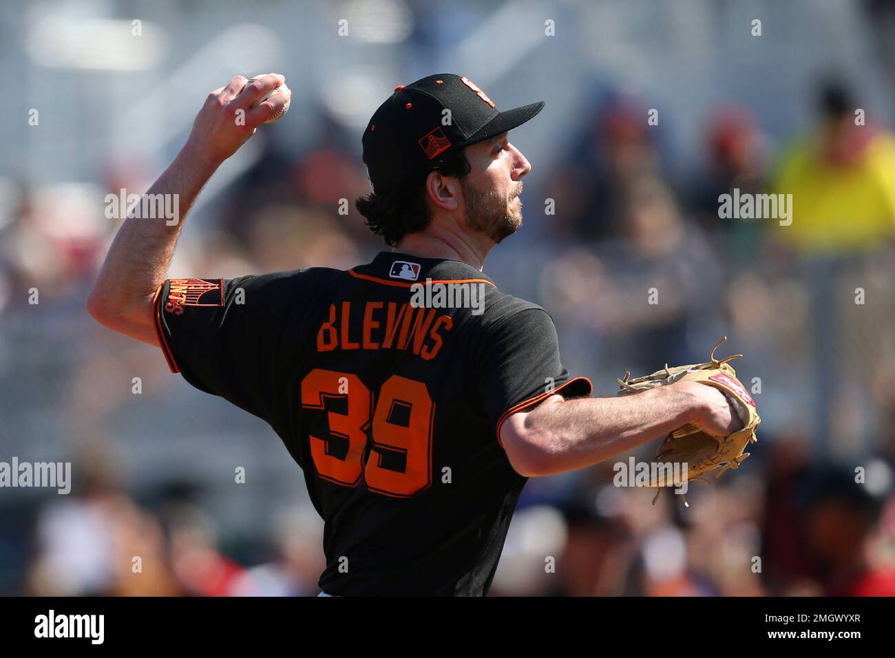 San Francisco Giants pitcher Jerry Blevins throws a pitch against the ...