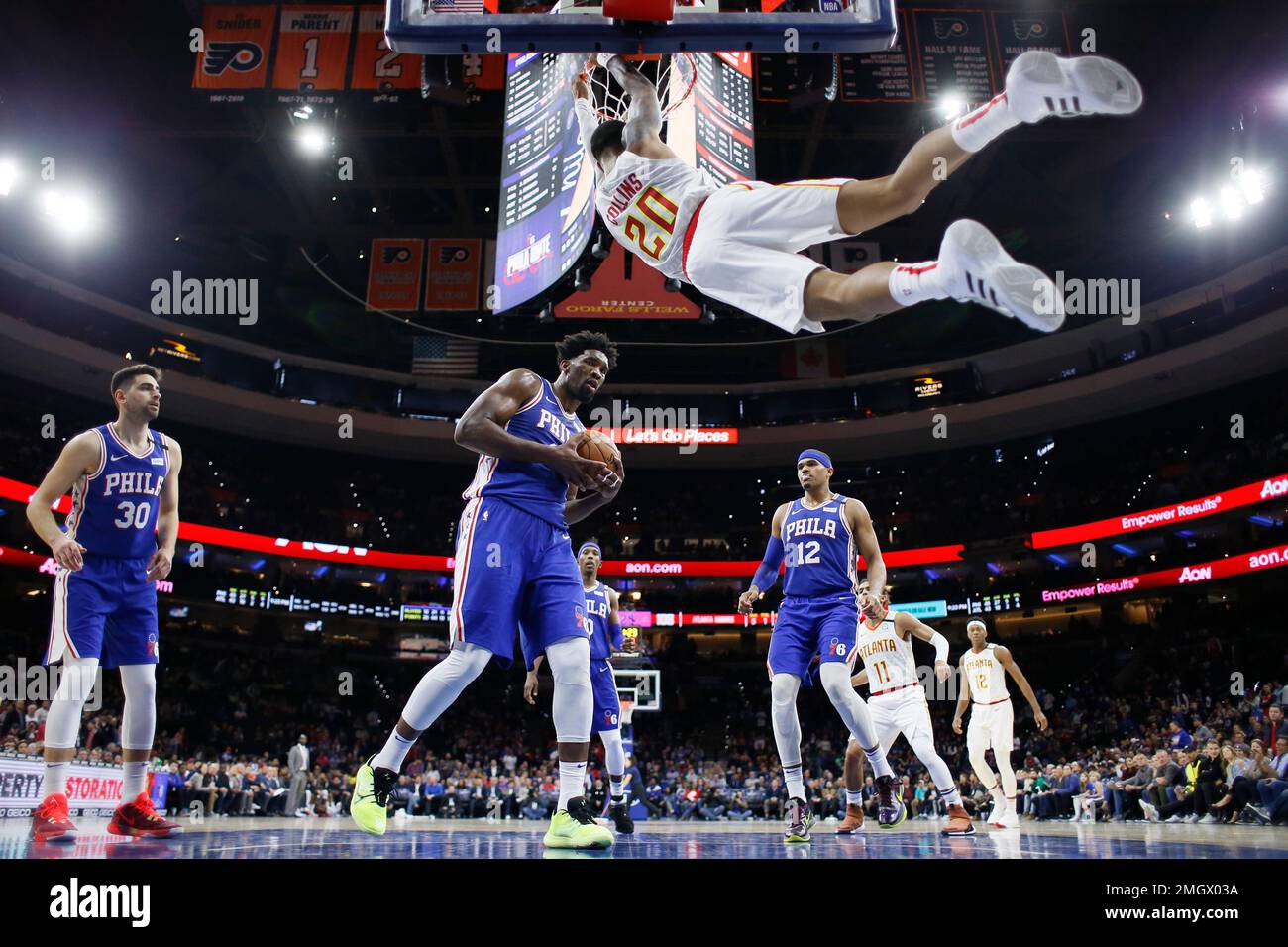 Atlanta Hawks' John Collins plays during an NBA basketball game against ...