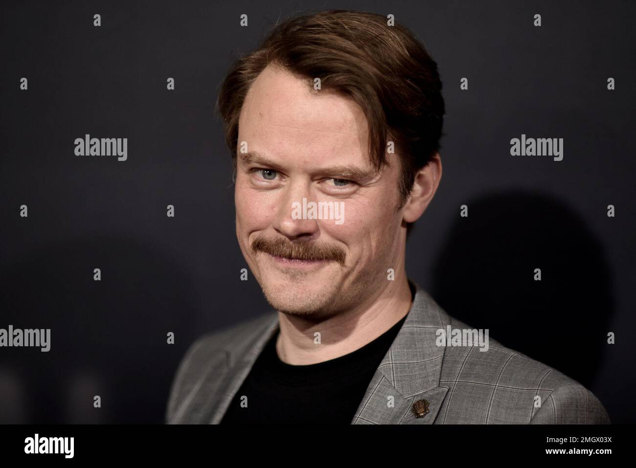 Michael Dorman attends the LA premiere of "The Invisible Man" at the ...