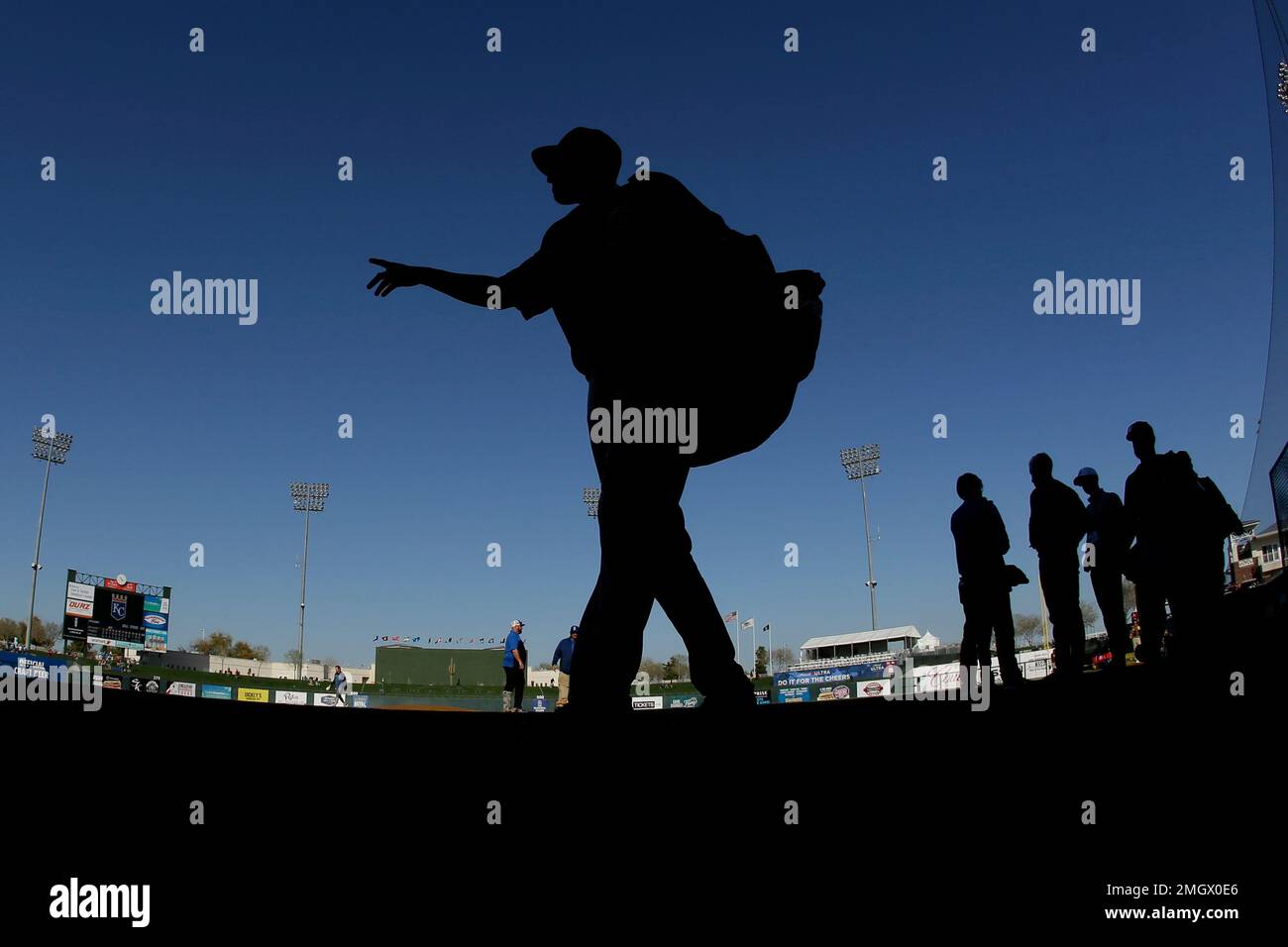 San Diego Padres players walk to the clubhouse after their spring ...