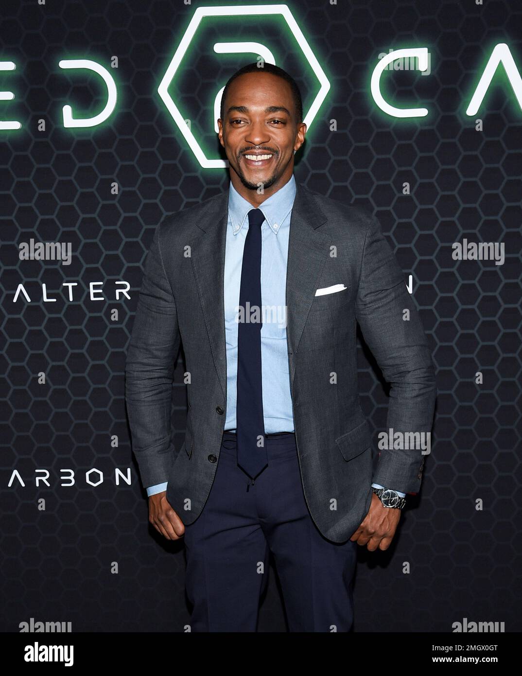 Actor Anthony Mackie attends Netflix's "Altered Carbon" season 2 ...