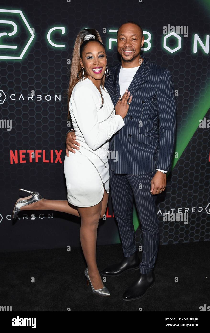 Actors Simone Missick, left, and Dorian Missick attend Netflix's ...