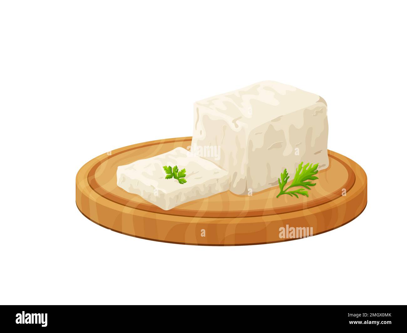 Tofu on wood board, soybean, olive. Composition of sliced feta in ...