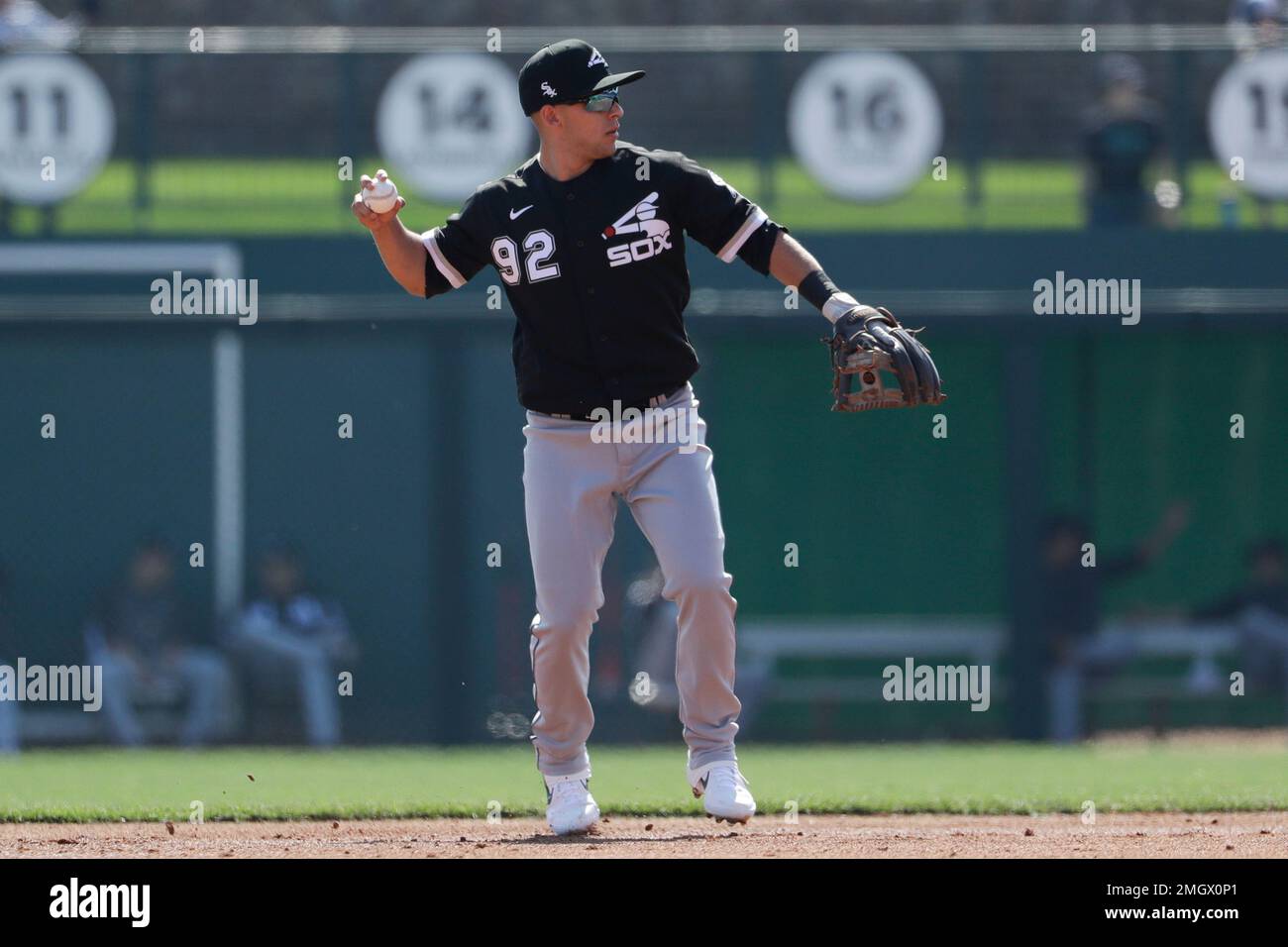 Chicago White Sox second baseman Nick Madrigal during the first inning ...