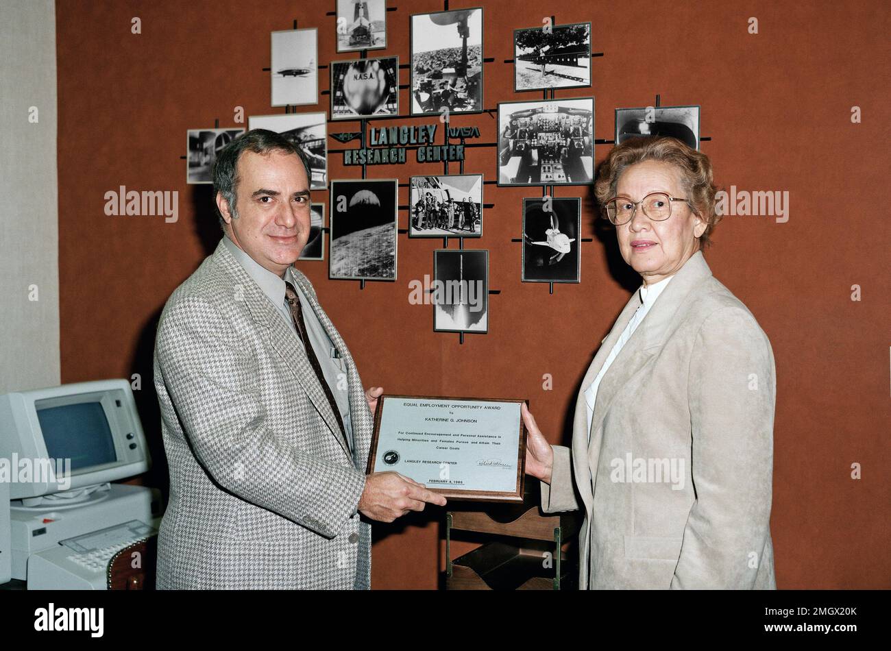 Katherine Johnson at NASA Langley Research Center in Hampton, Va. in ...