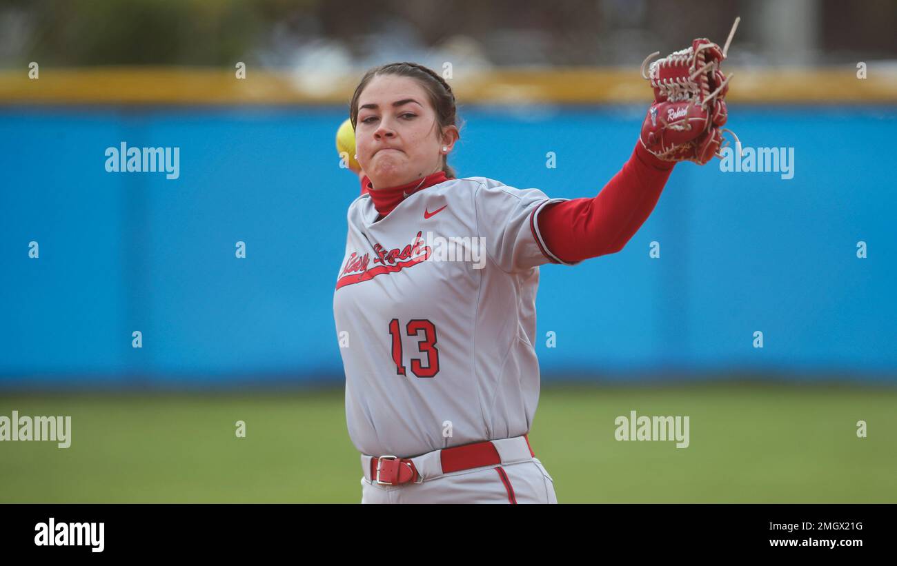 Stony Brook University pitcher Melissa Rahrich during an NCAA softball ...