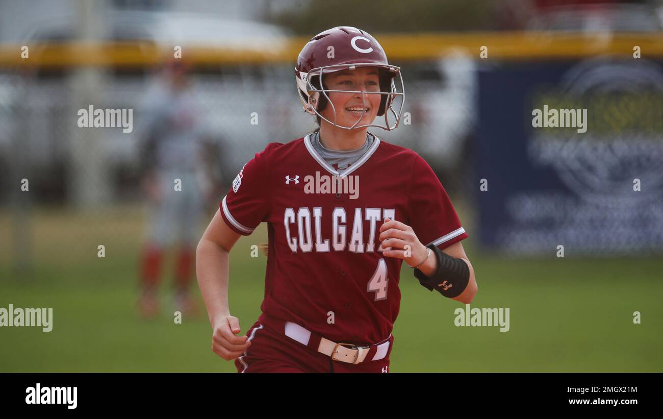 Colgate University outfielder Jordan Miller during an NCAA softball ...