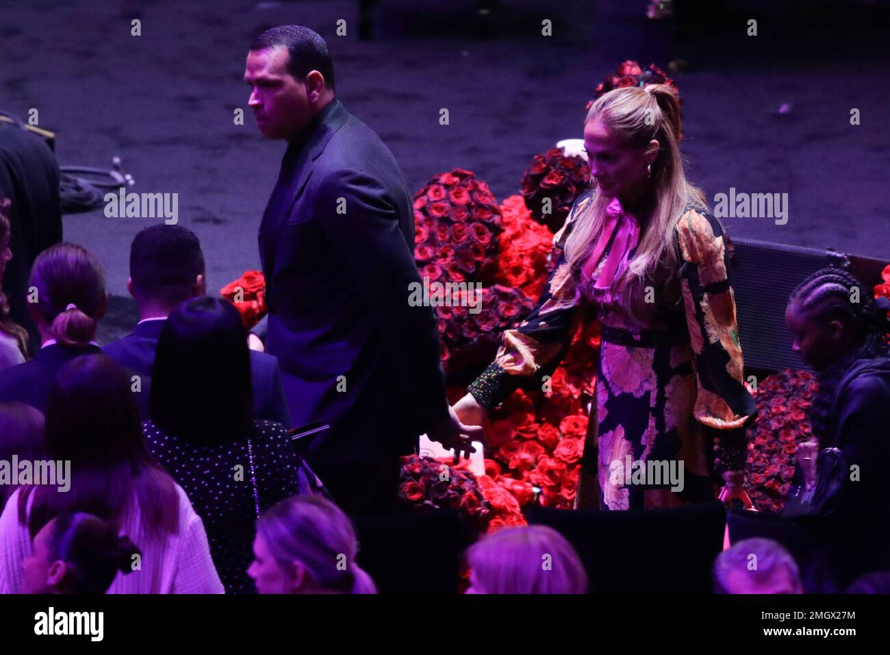 XX speaks during a celebration of life for Kobe Bryant and his daughter ...