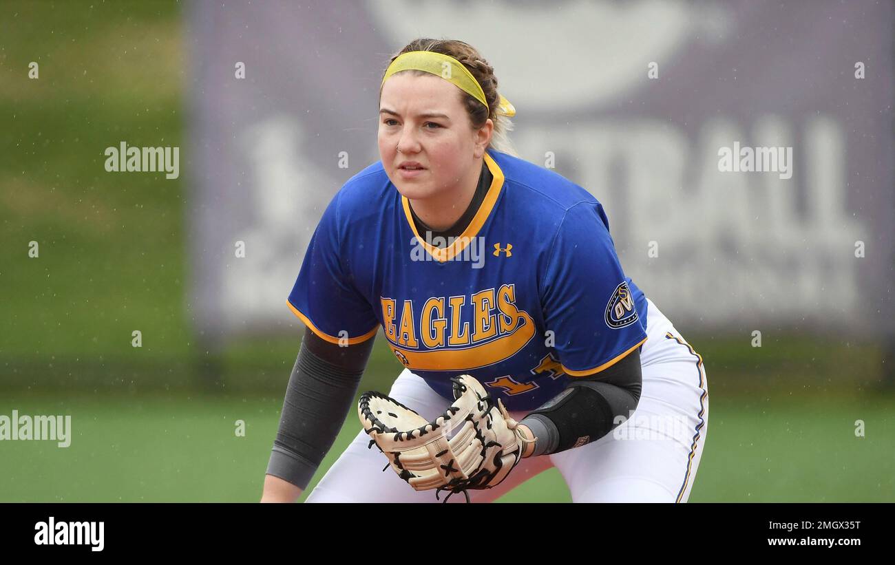 Morehead State infielder Adeline Nicholson against Southern Mississippi ...