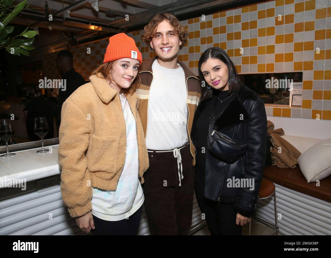 Monica Sherer, Andrew Lowe and Rebecca Black seen at AwesomenessTV's ...