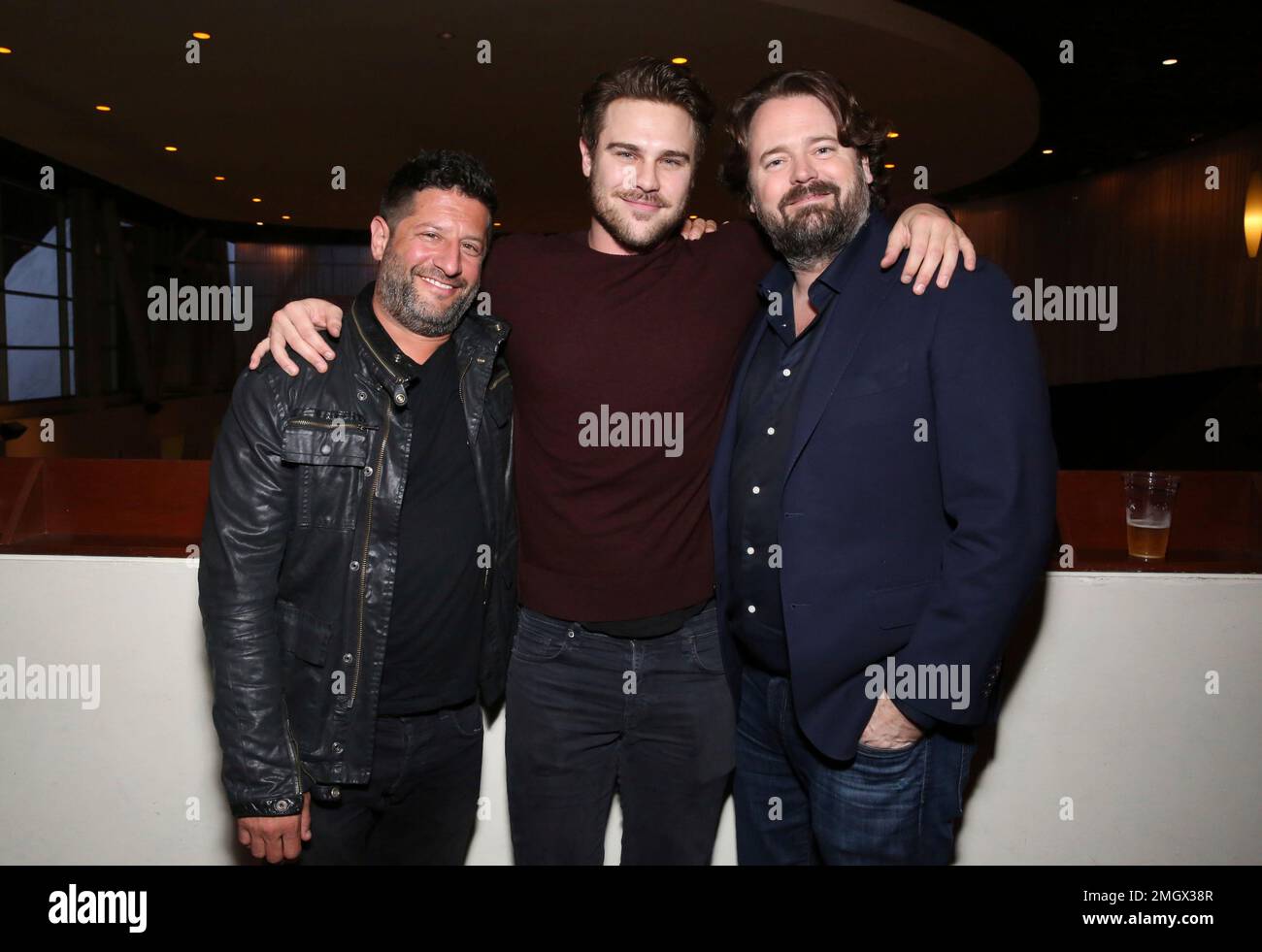 Producer Sean Robins, Grey Damon and director Diederik Van Rooijen ...