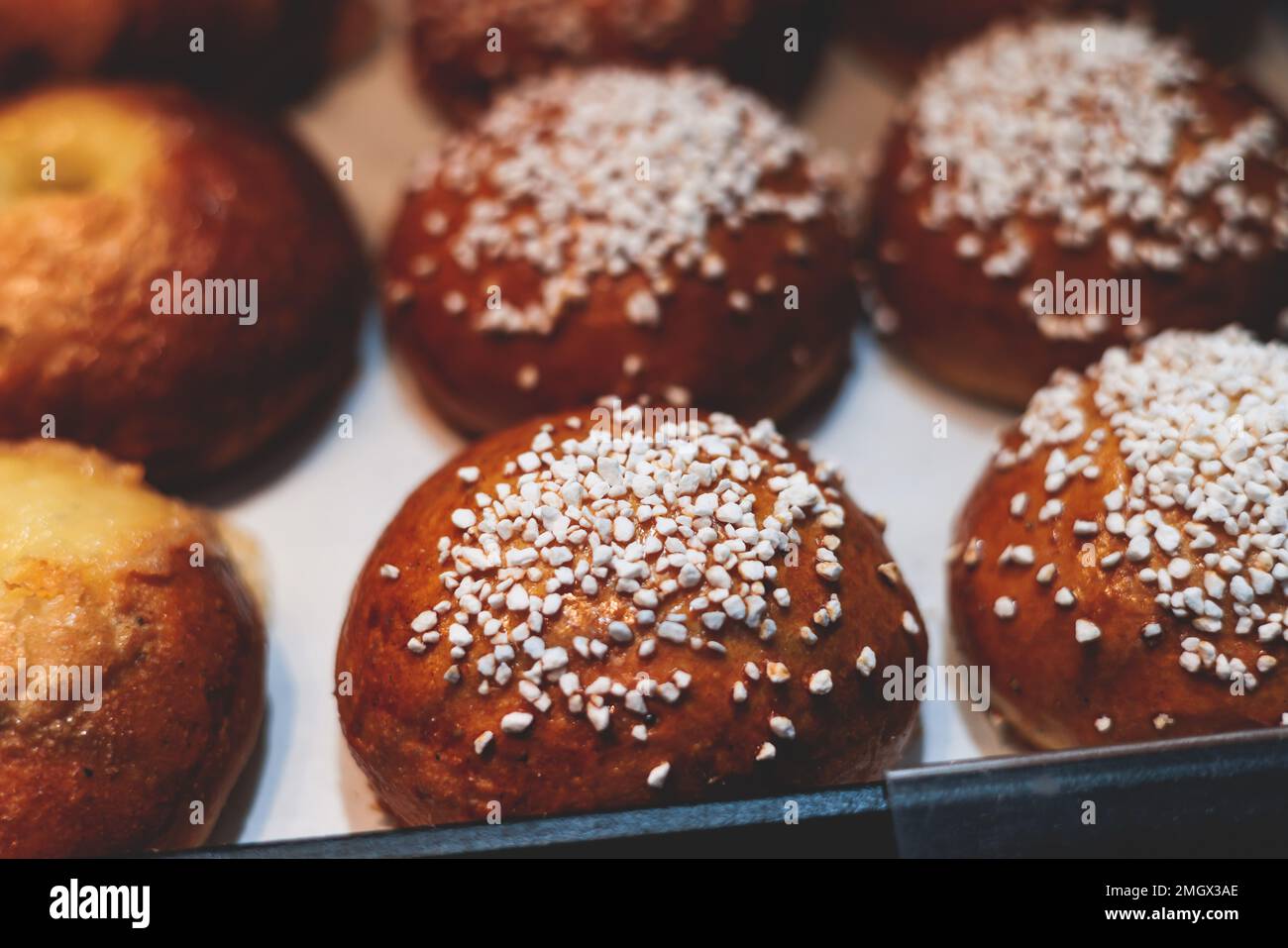 Variety assortment of traditional finnish sweets and pastries with ...