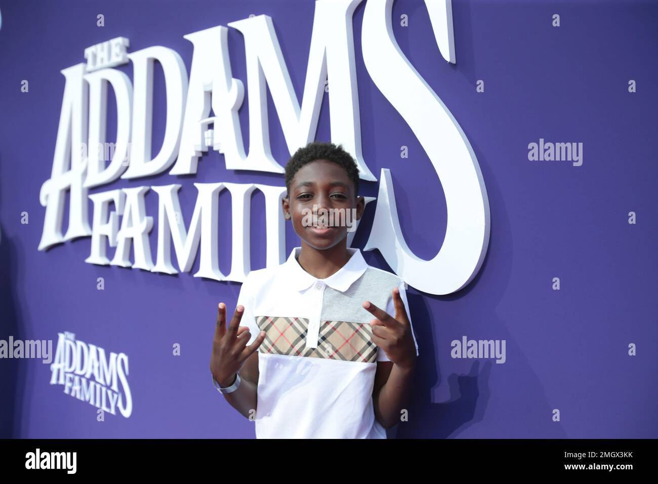 Christian Isaiah attends the Los Angeles premiere of "The Addams Family ...