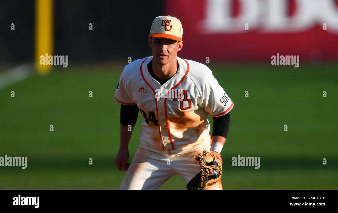 Mercer player Trevor Austin is shown during an NCAA college baseball ...