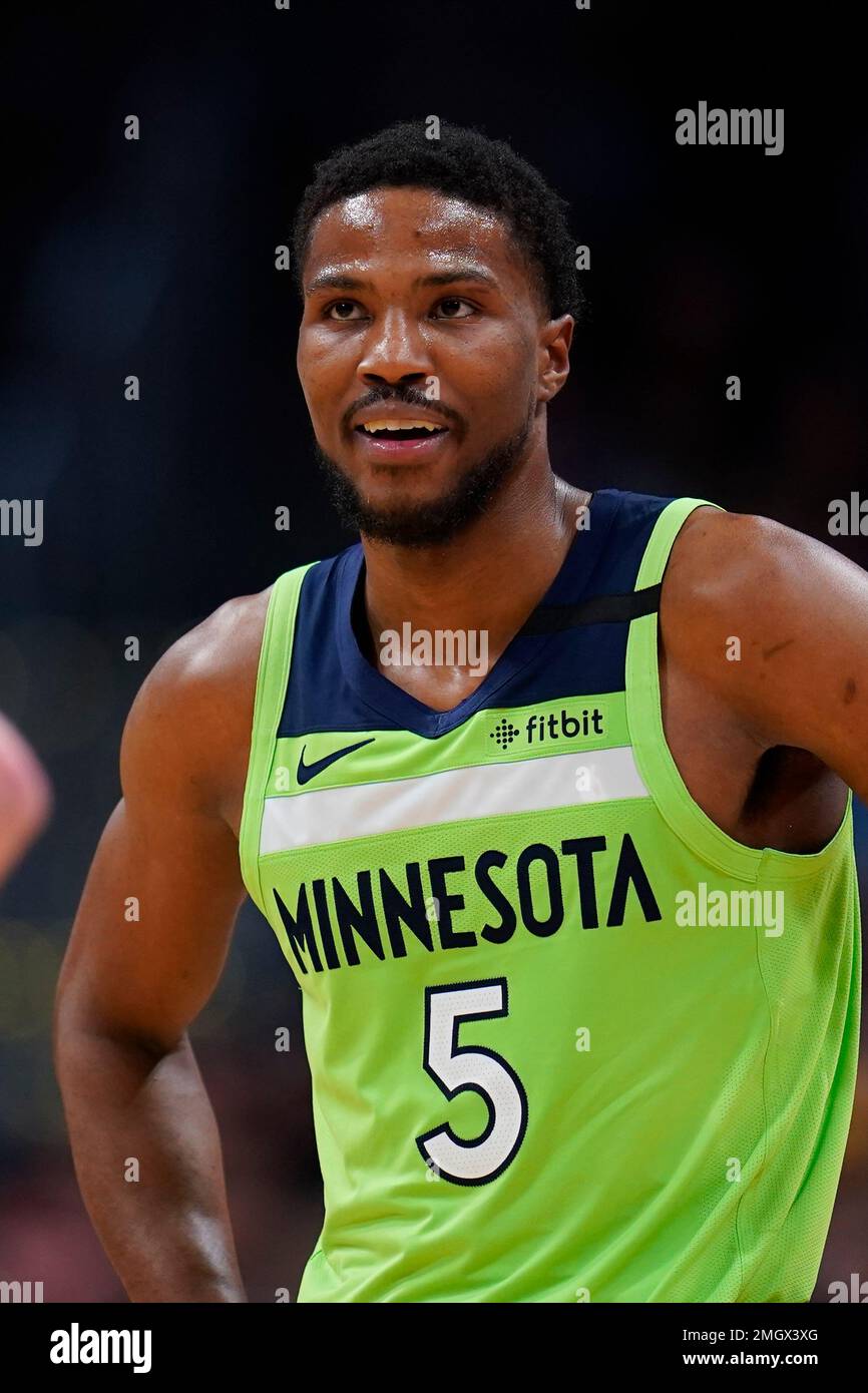 Minnesota Timberwolves guard Malik Beasley smiles during an NBA ...