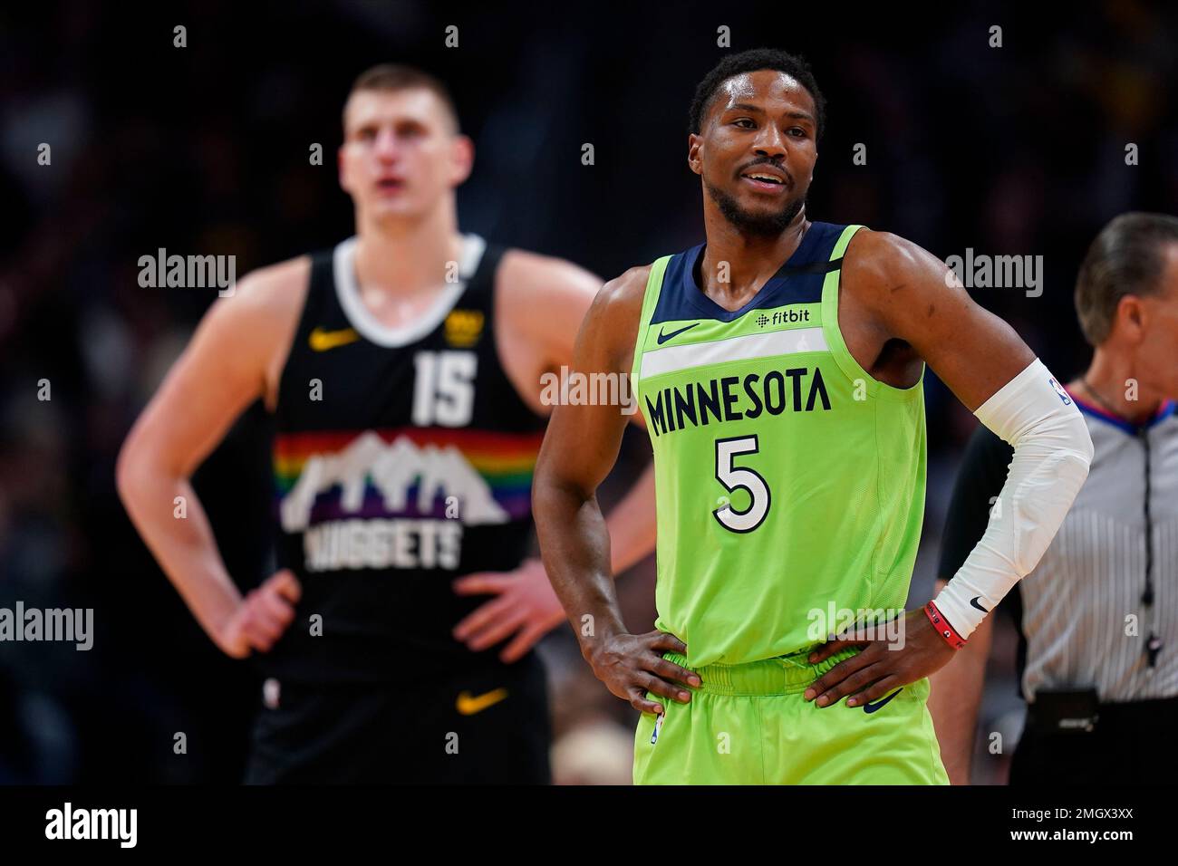 Minnesota Timberwolves guard Malik Beasley smiles during an NBA ...