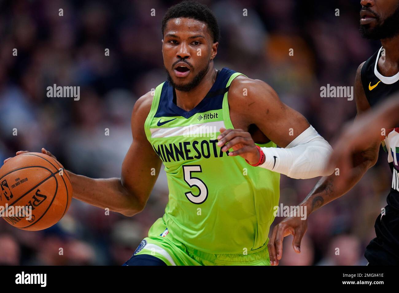 Minnesota Timberwolves guard Malik Beasley moves the ball up court ...