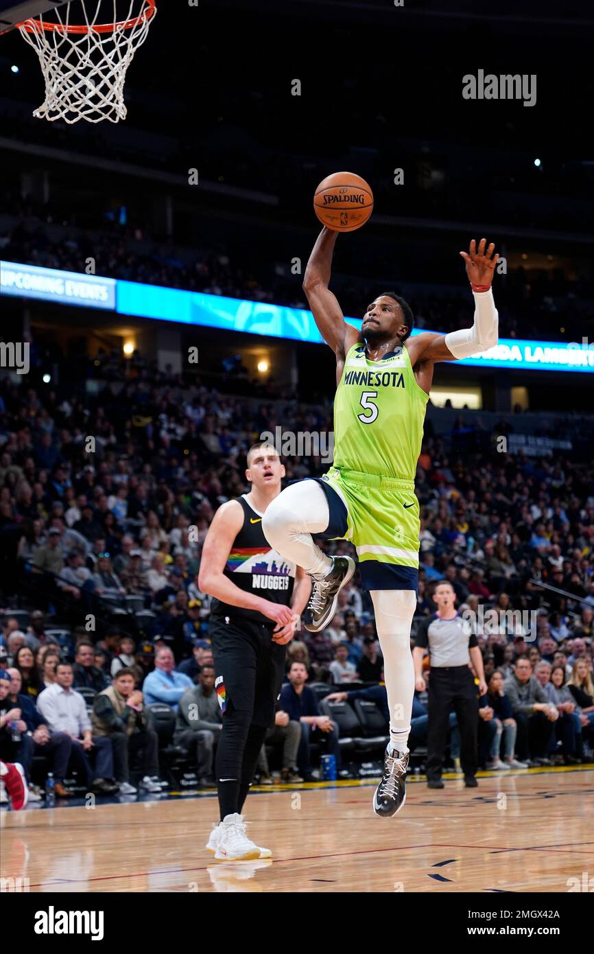 Minnesota Timberwolves guard Malik Beasley drives to the basket for a ...