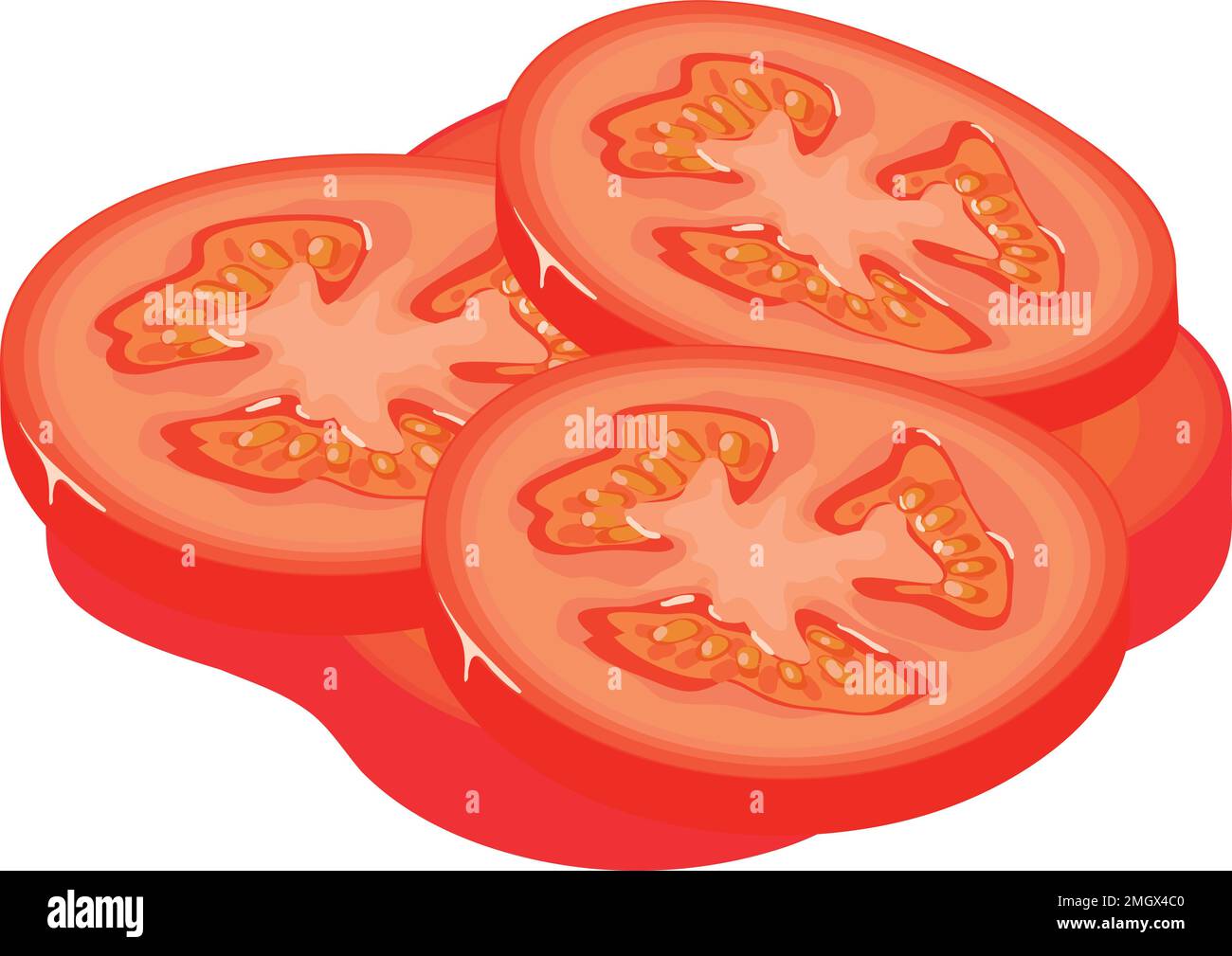 Red vegetable icon isometric vector. Chopped fresh red pepper and ...