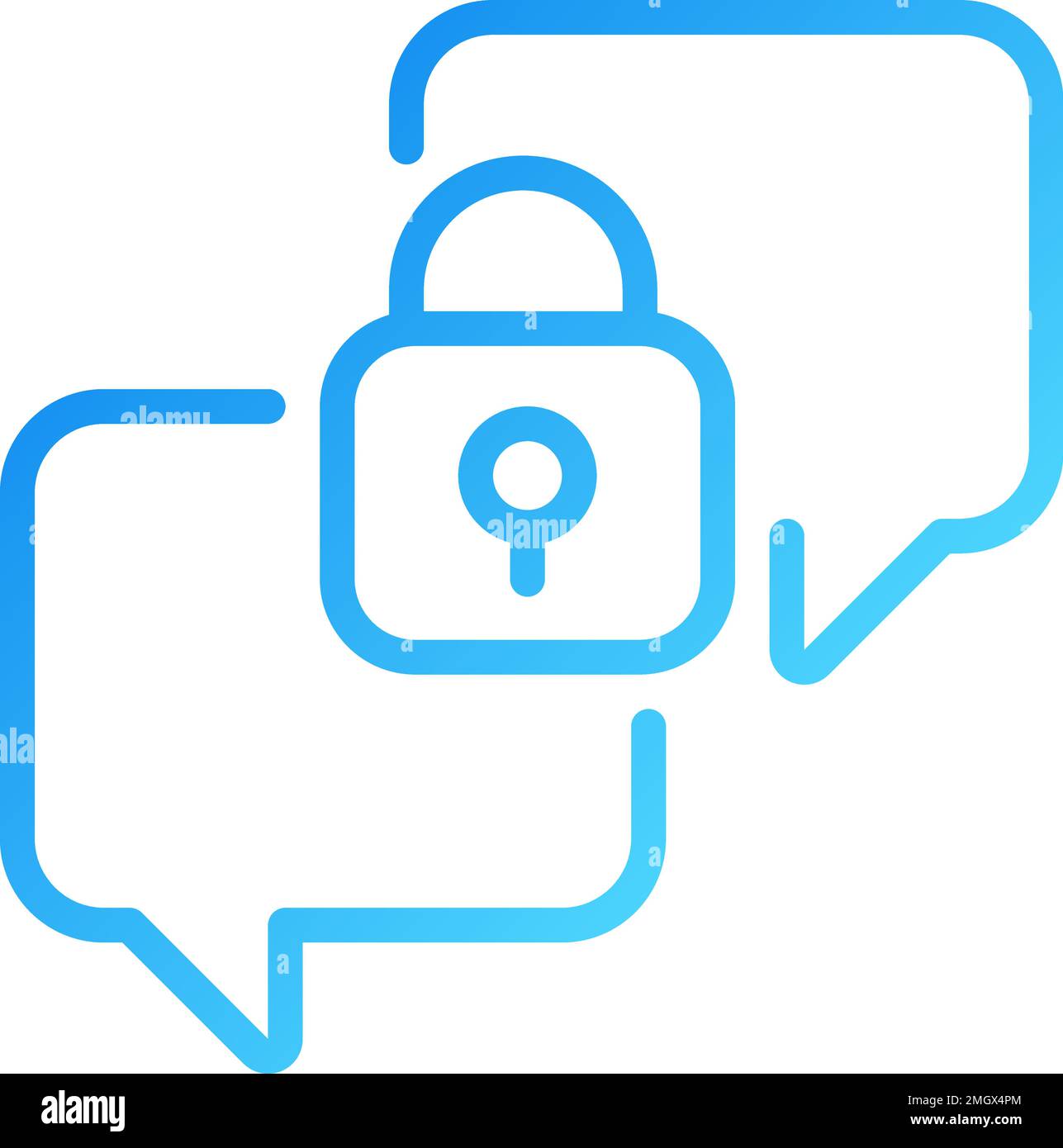 Confidential conversation pixel perfect gradient linear vector icon Stock Vector Image & Art - Alamy