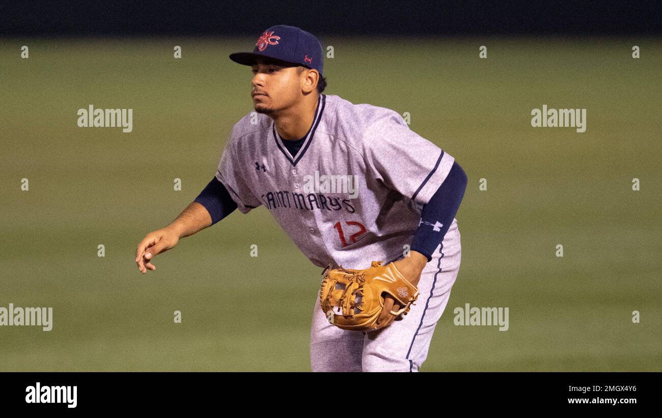 St. Mary's second baseman Gio Diaz during an NCAA baseball game against ...
