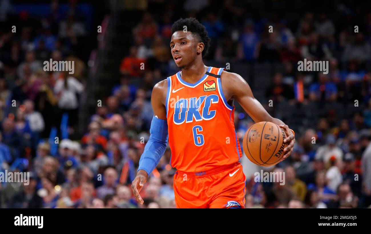 Oklahoma City Thunder guard Hamidou Diallo (6) during an NBA basketball ...
