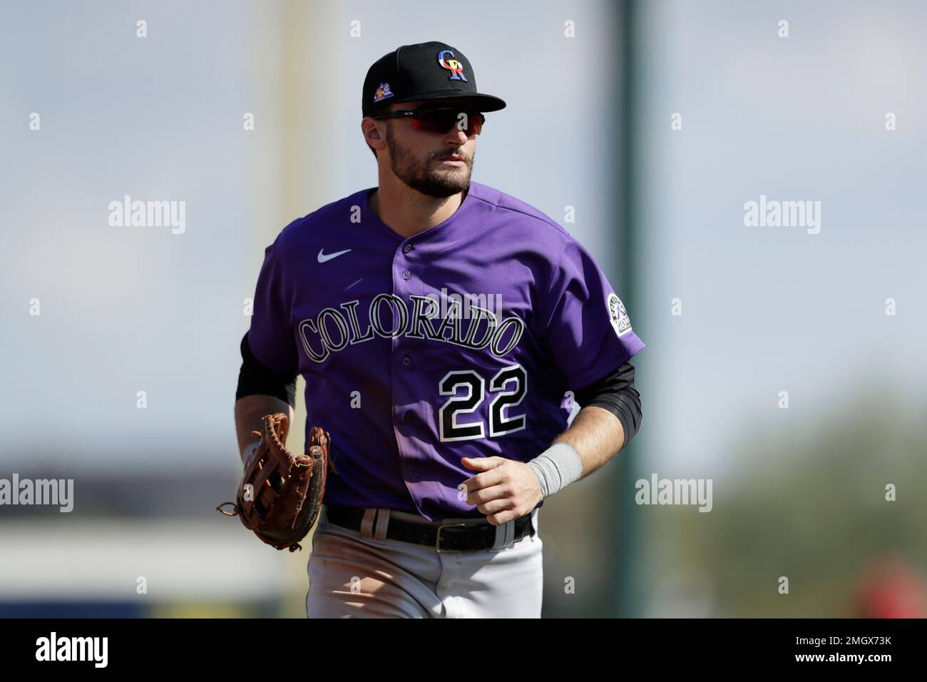 Colorado Rockies right fielder Sam Hilliard during the third inning of ...