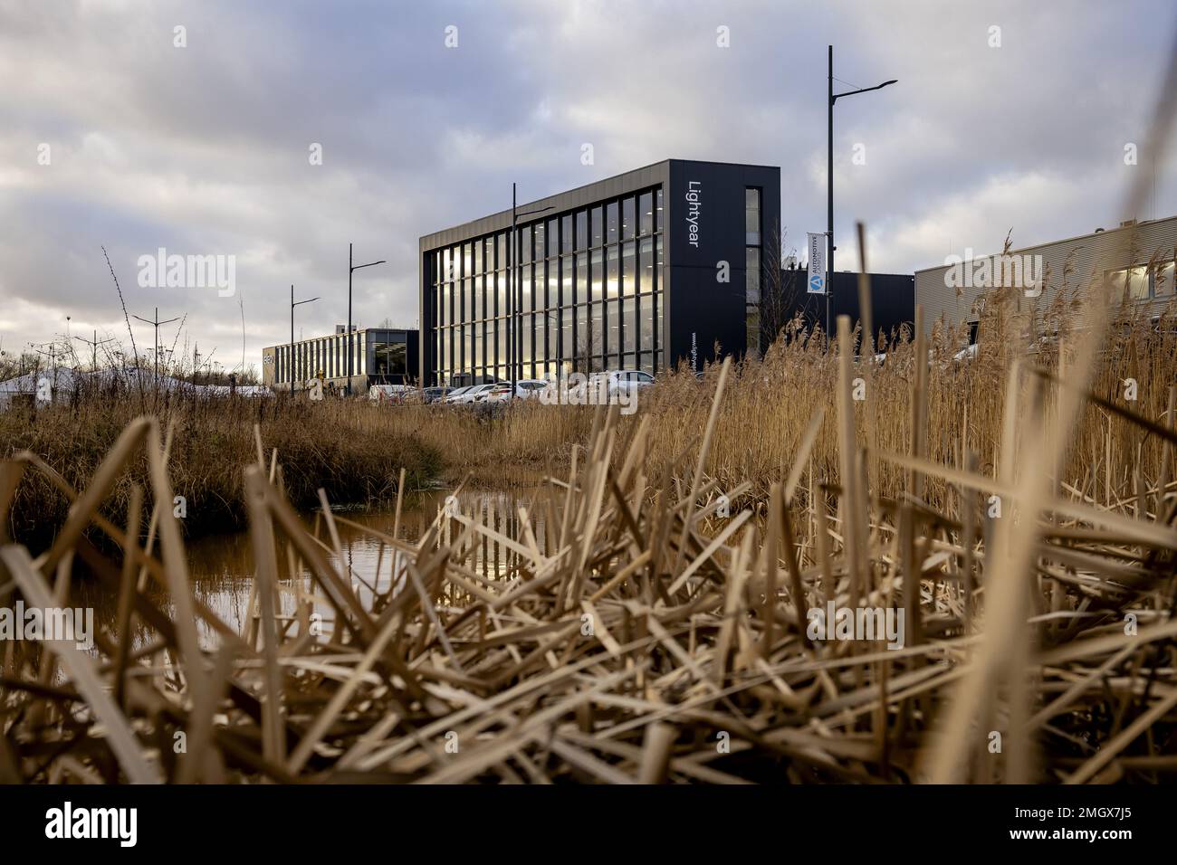 HELMOND - Exterior of the building of solar car maker Lightyear. Almost ...