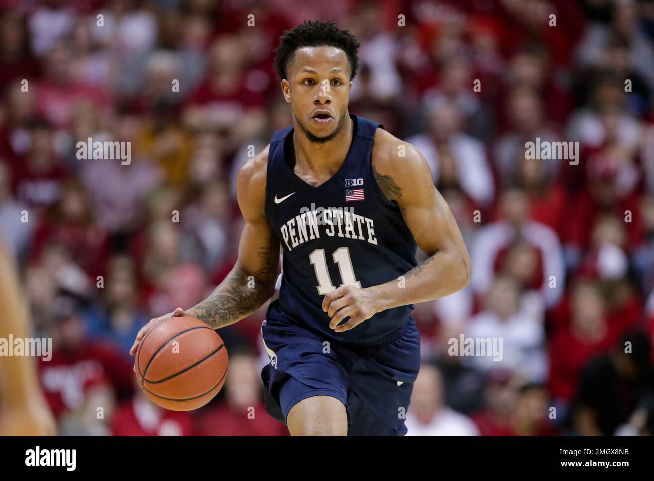 Penn State forward Lamar Stevens (11) plays against Indiana in the ...