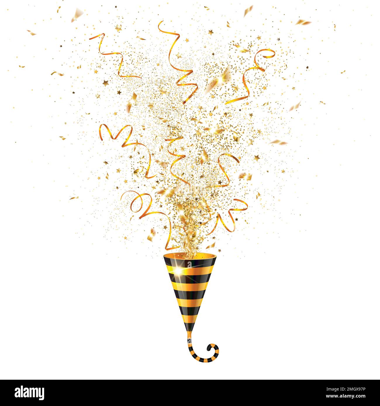 Party poppers burst hi-res stock photography and images - Alamy