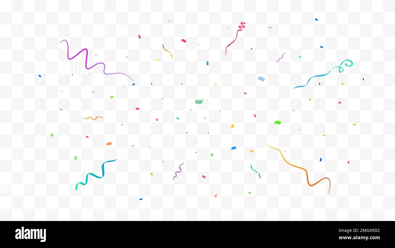 Confetti Background. Festive Backdrop. Party Design With Colorful ...