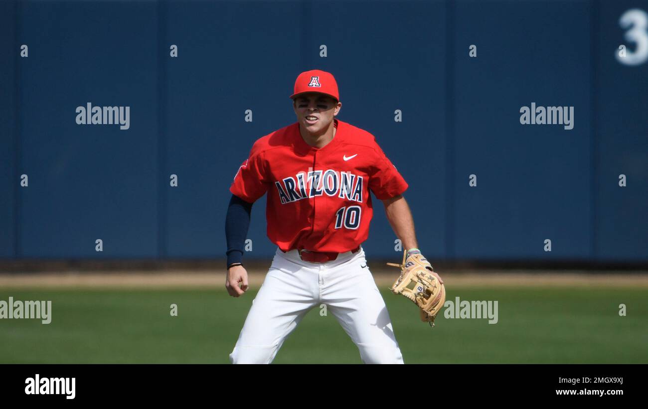 Arizona's Jacob Blas plays during an NCAA baseball game against ...