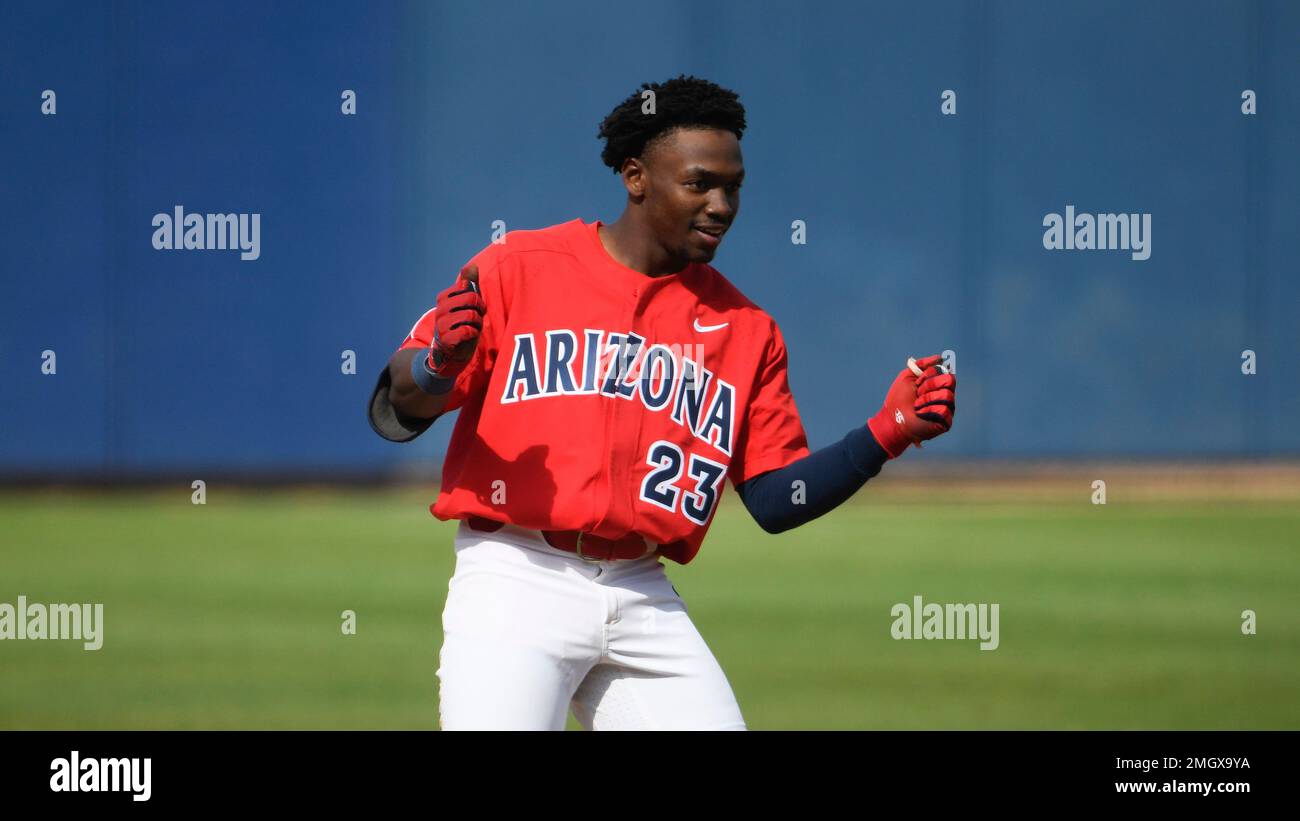 Arizona's Donta Williams plays during an NCAA baseball game against ...