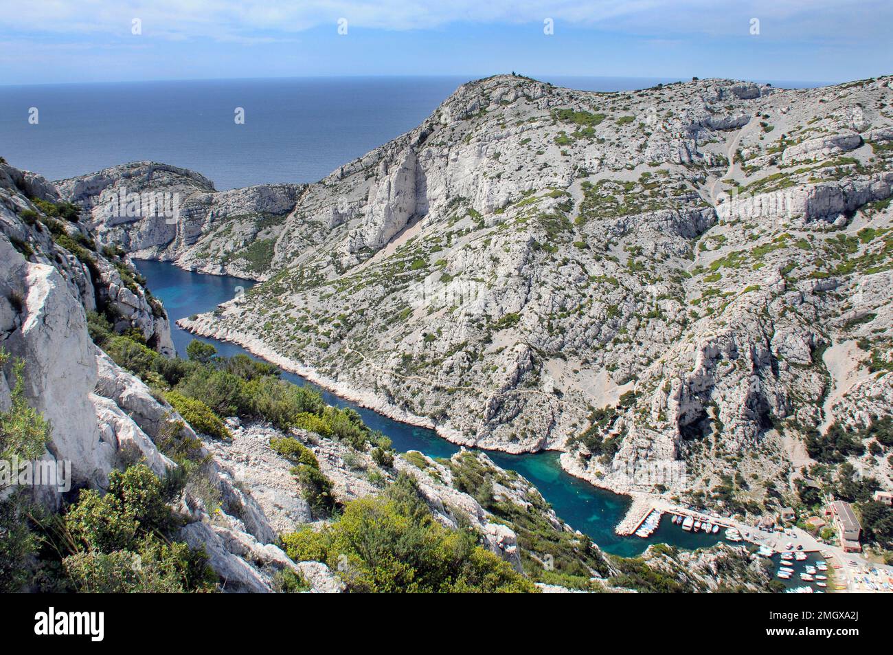 calanque of morgiou, Marseille, Cassis, Provence, France Stock Photo ...