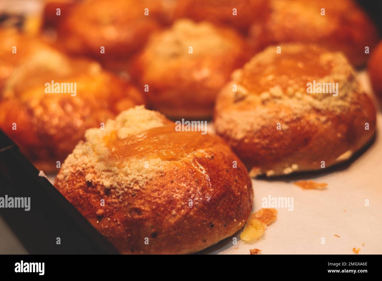 Variety assortment of traditional finnish sweets and pastries with ...