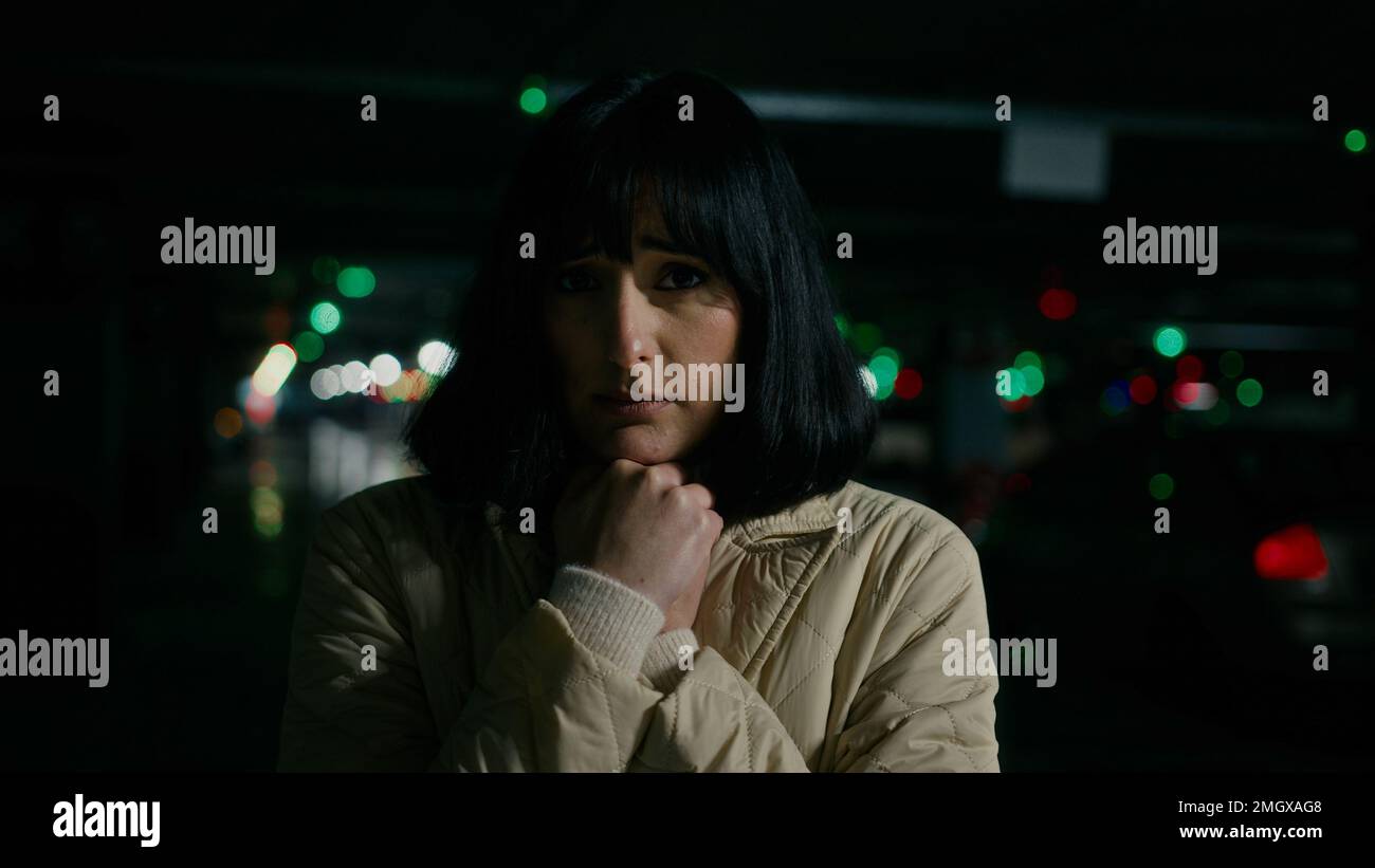 Scared worried anxious stressed afraid woman Caucasian Ukrainian girl ...