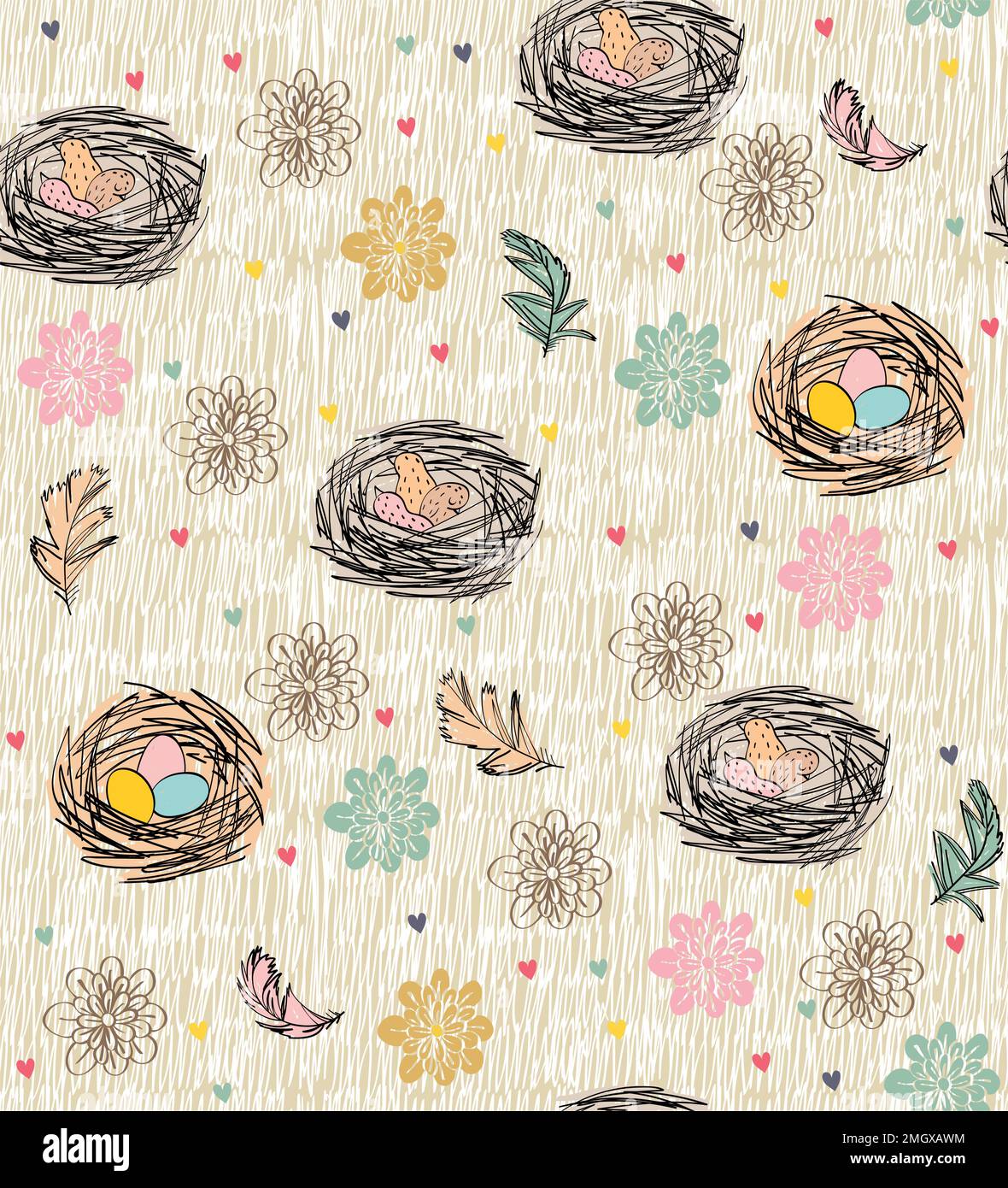 Vector Bird nest Stock Vector Image & Art - Alamy