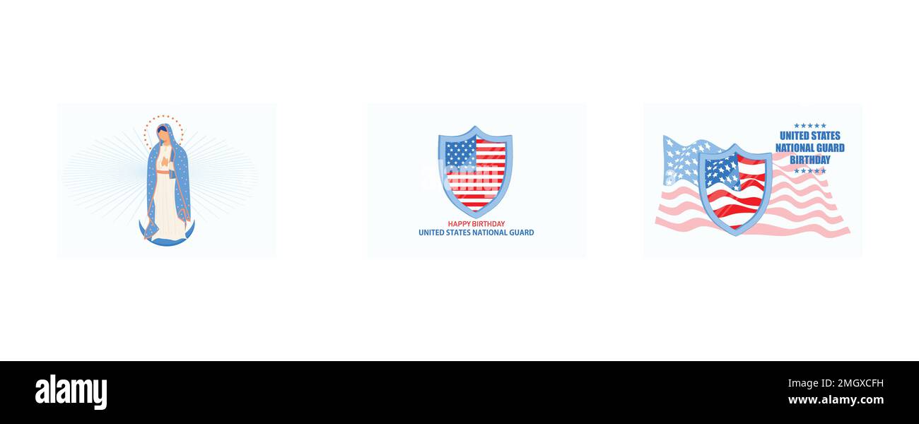 Happy birthday national guard Stock Vector Images - Alamy