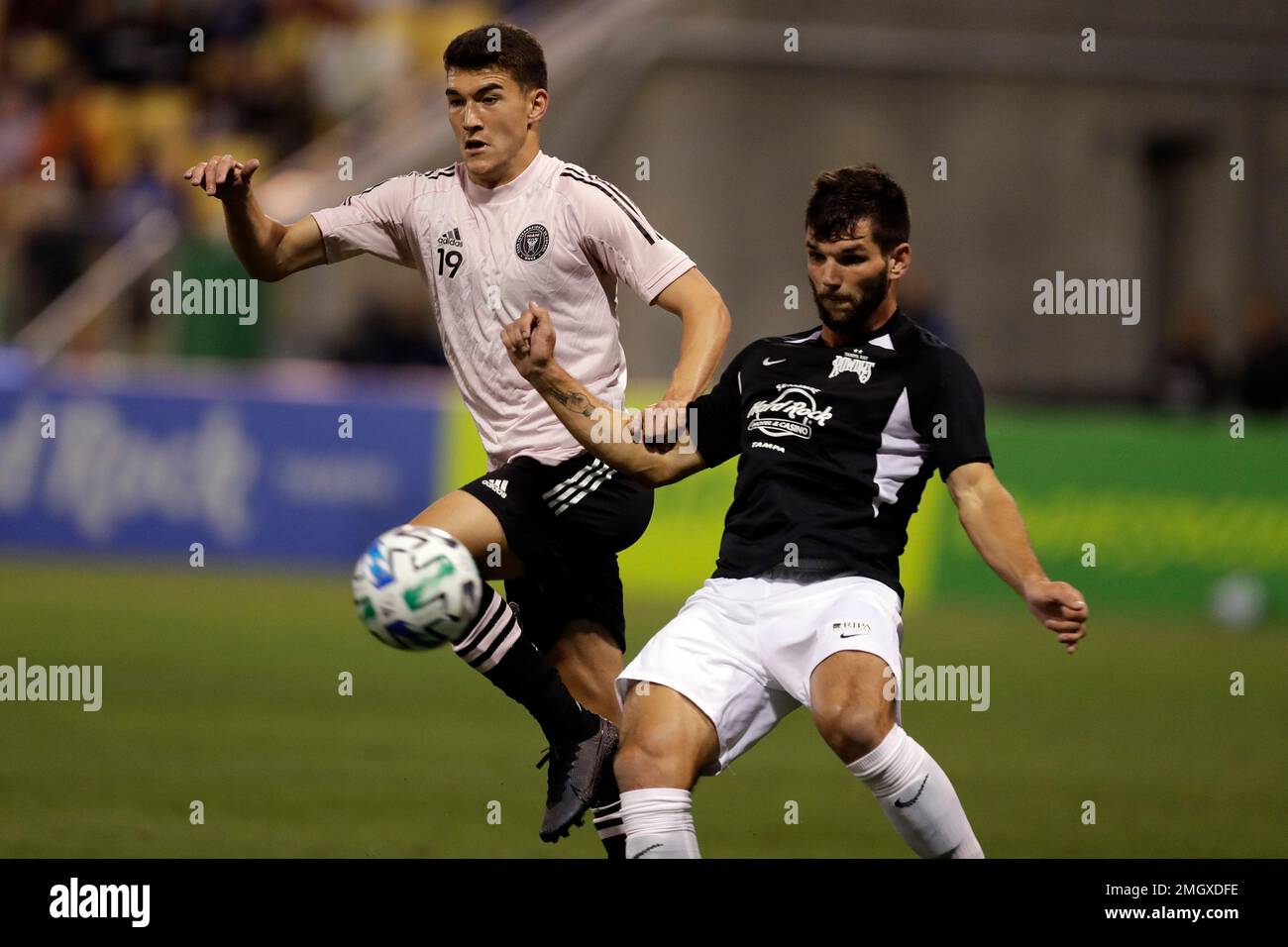 Inter Miami FC's Robbie Robinson (19) and Tampa Bay Rowdies' Forrest ...